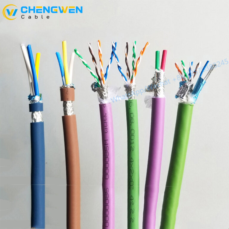 BUS-HY506 4x2x0.14mm2(26AWG) 데이터 전송 드래그 체인용 고연성 산업용 Ethercat Profinet ...