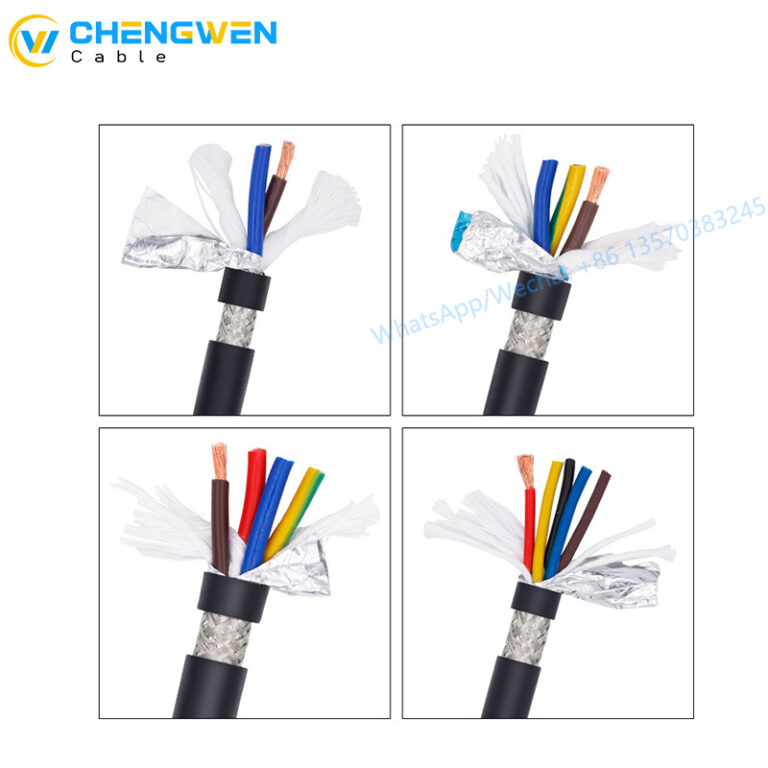 YY08 7C0.75 Screened Flexible Power PVC Cables For Fixed And Moving ...
