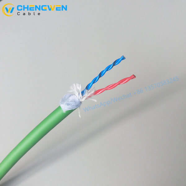 yp506 3x2x0.2mm² (24awg) pur 드래그 체인 컨베이어 폴리 우레탄 케이블 트위스트 쌍 - 청웬 케이블