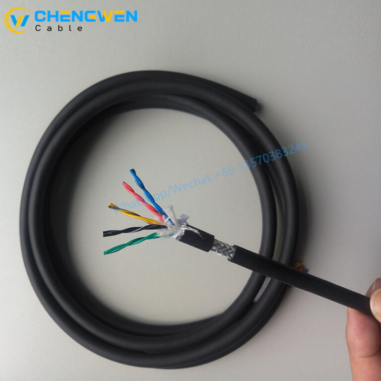 YY506 3x2x0.2mm²(24AWG) wire carrier shielded twisted pair cable ...