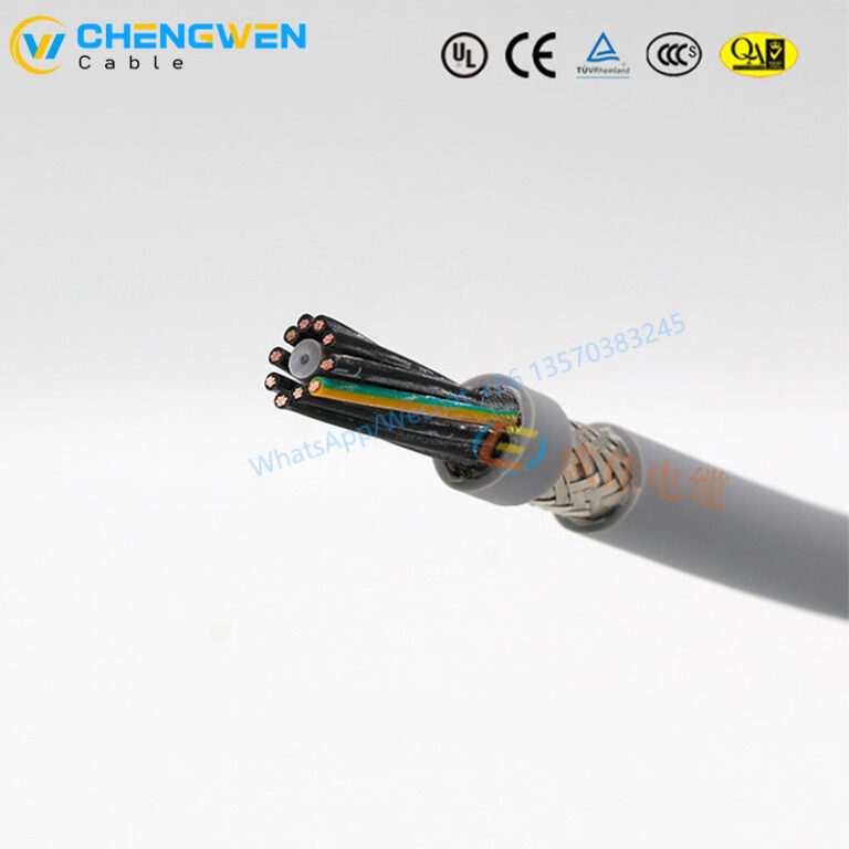 YP1001 Ultra High Flexible Oil Resistant PUR Sheath Towline Cable Black ...