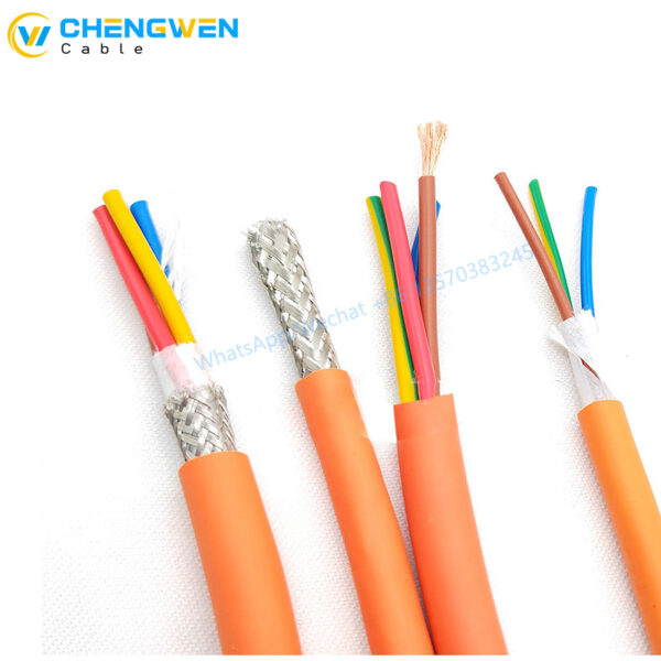 YP508 보호된 높은 가동 가능한 폴리우레탄 케이블 재킷 끌기 사슬 고압선 - Chengwen 케이블