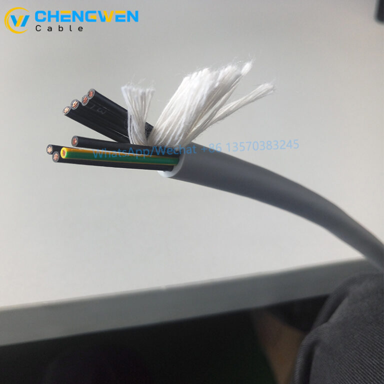 Yp501 High Flexible Pur Tpe Cable For Drag Chain Black Core Chengwen