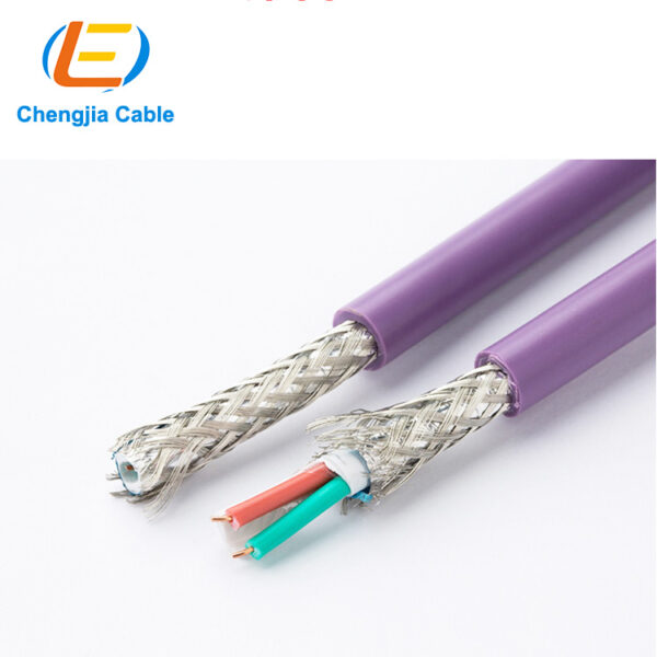 Highly Flexible PUR Communication PROFIBUS Bus Cables For Drag Chain ...