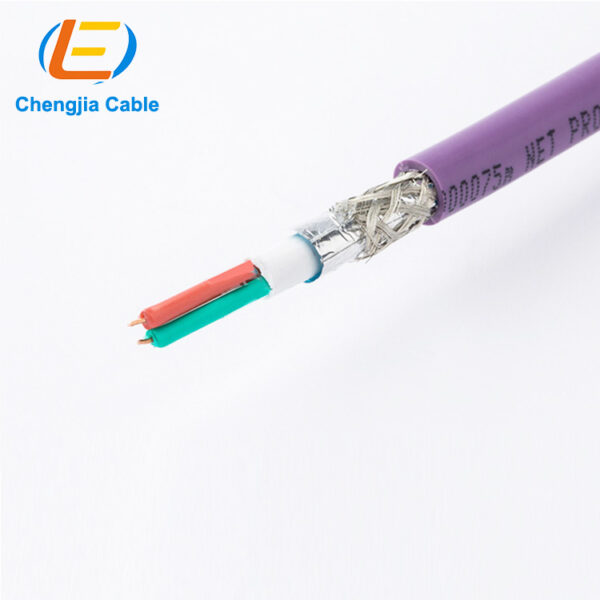 Highly Flexible PUR Communication PROFIBUS Bus Cables For Drag Chain ...